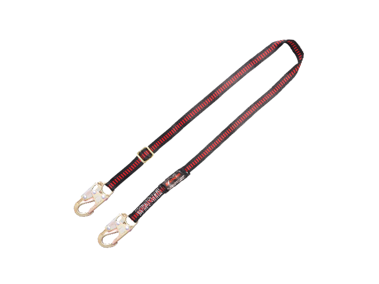 Fall Protection - 6 Foot Adjustable Work Positioning Lanyard with ...
