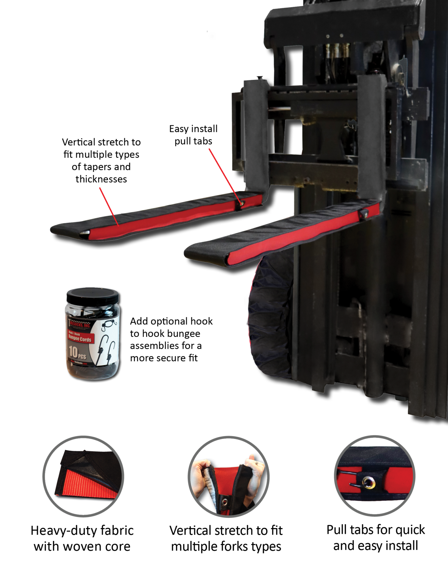 ForkSocks® Forklift Fork Protection Sleeves | TireSocks