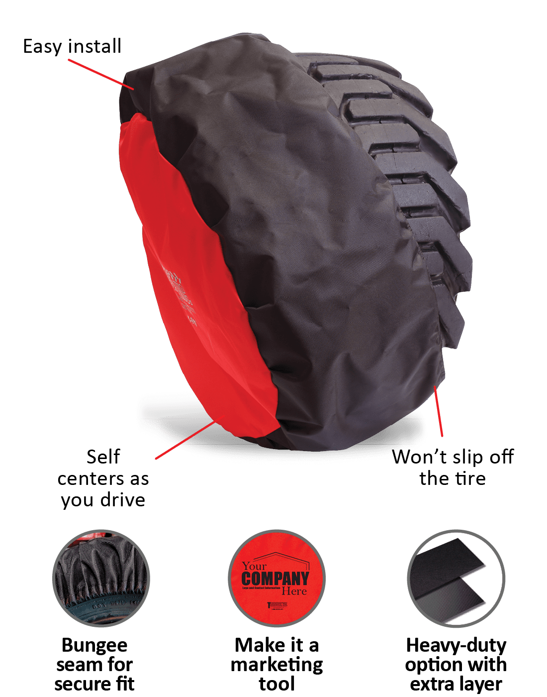 TireSocks® Durable Tire Covers for Indoor Construction | TireSocks