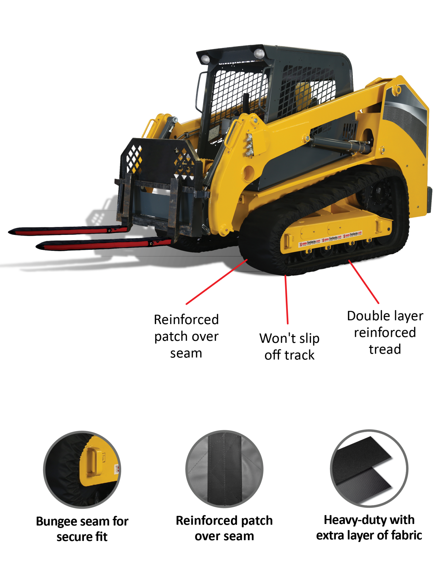 TrackSocks® Non-Marking Track Covers | TireSocks